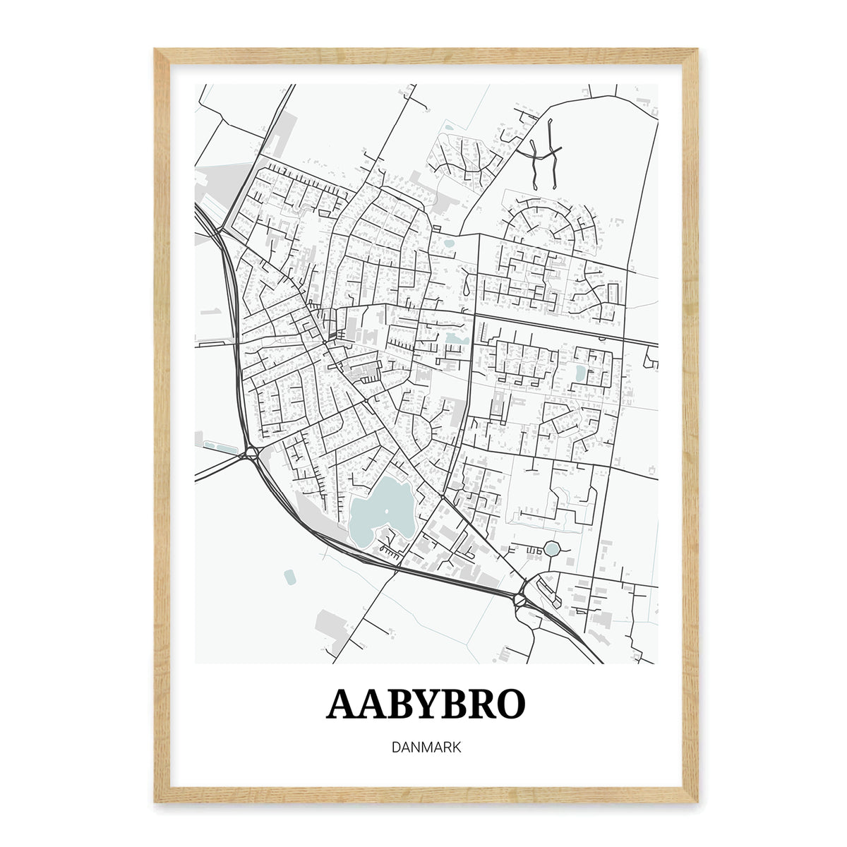 Aabybro bykort plakat – Homedec.dk