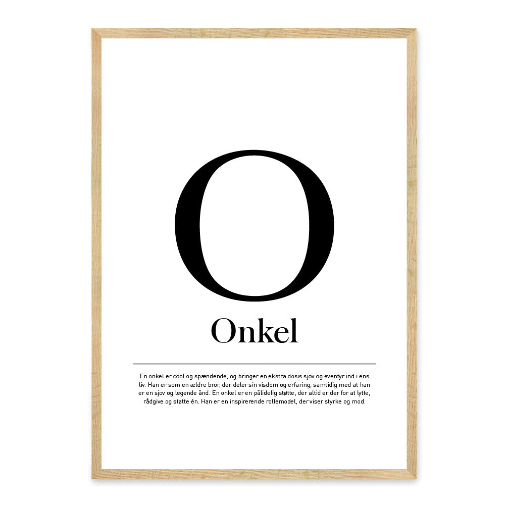Onkel plakat - den perfekte personlige gave – Homedec.dk