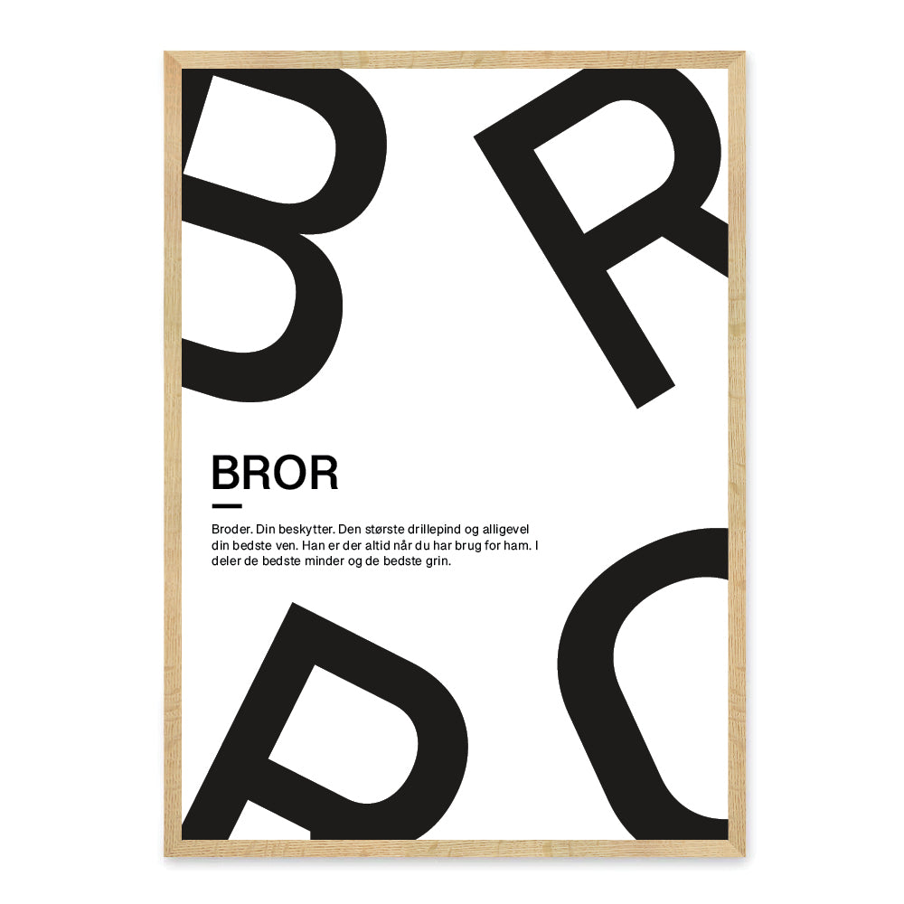 Bror plakat - den perfekte personlige gave – Homedec.dk