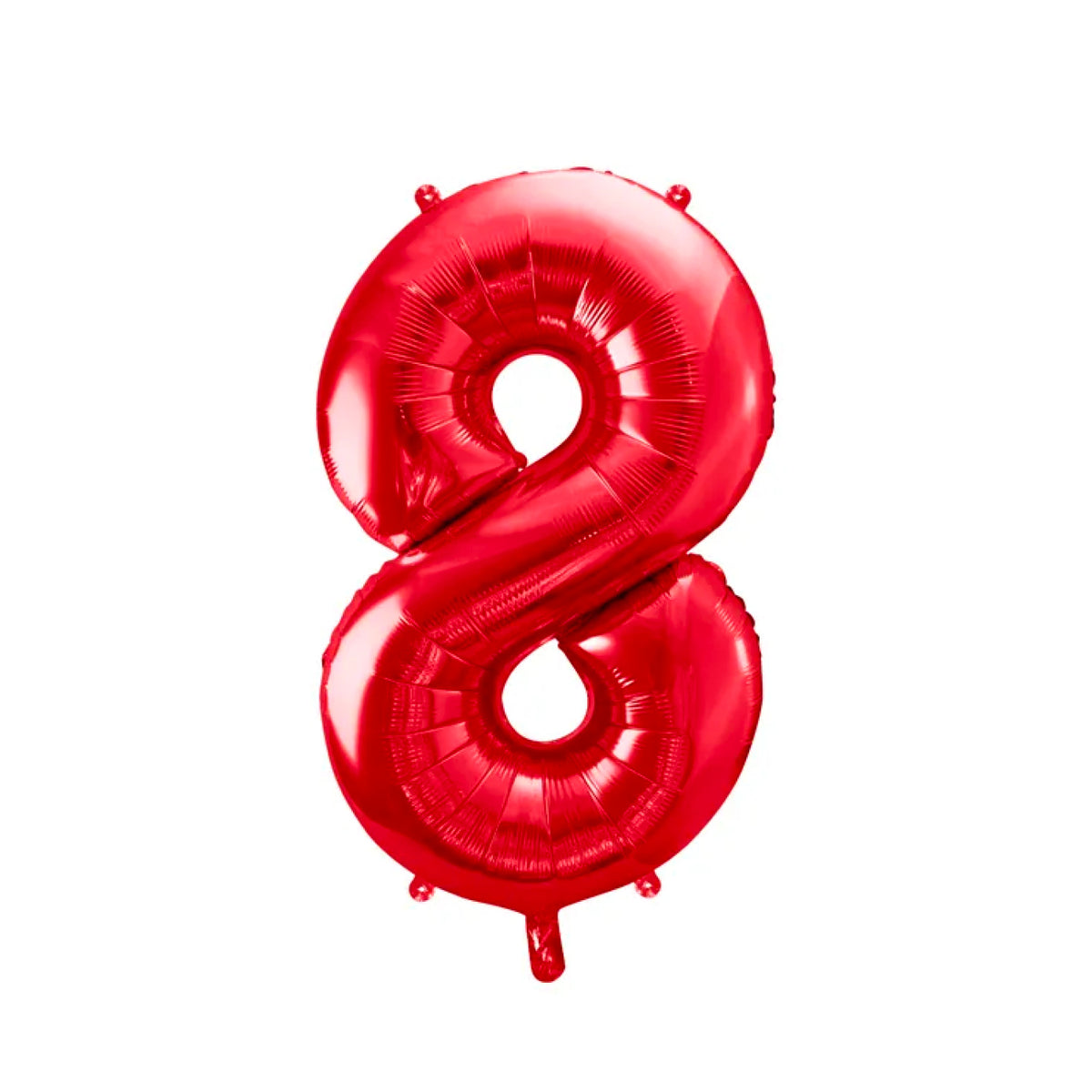 8 tal - Rød folieballon - 86 cm – Homedec.dk