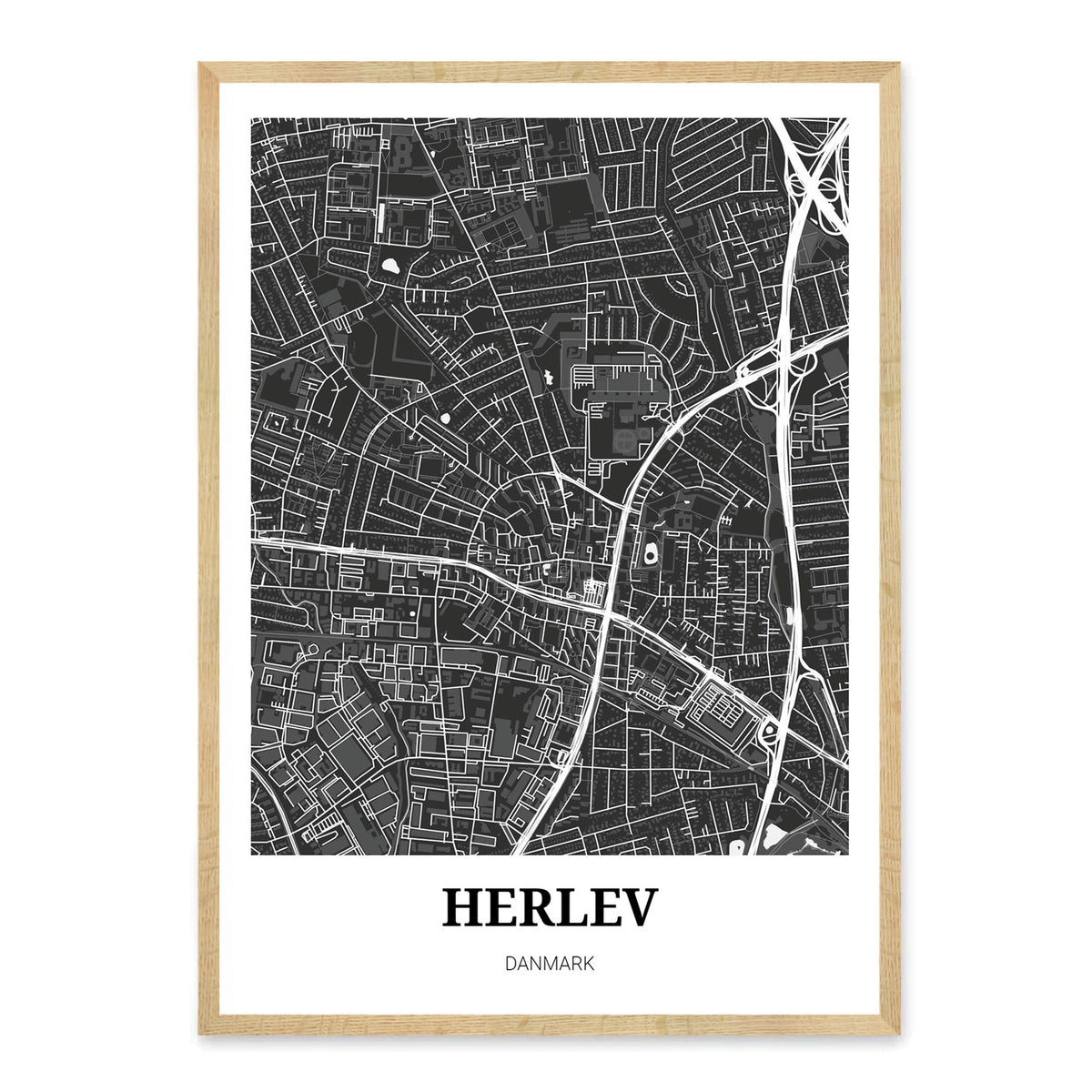 Herlev bykort plakat – Homedec.dk
