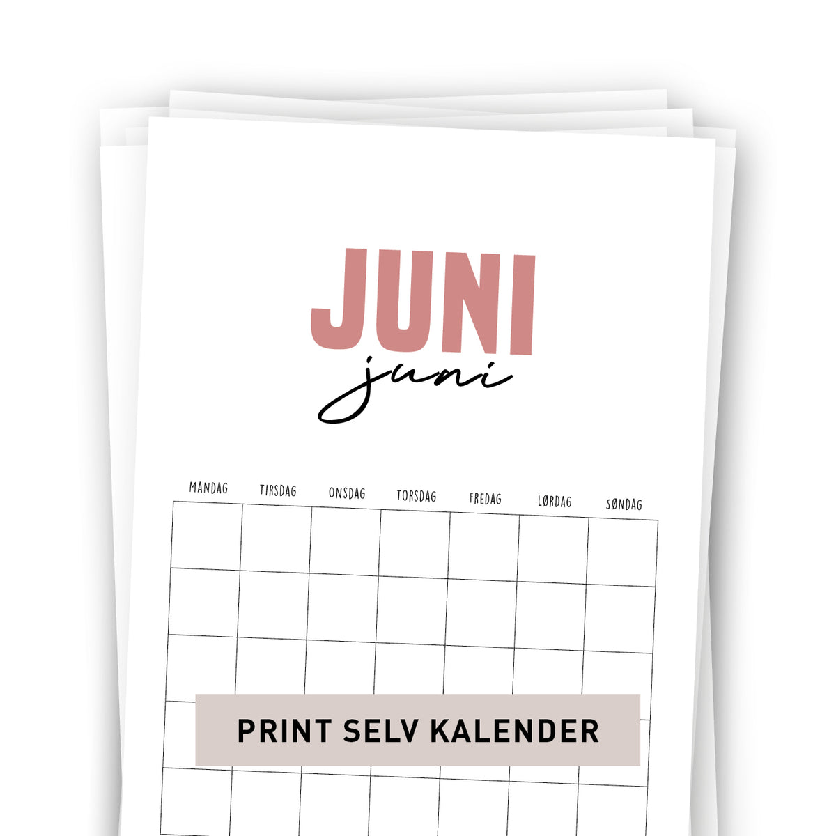 Print selv kalender 2025/2026 - Homedec.dk