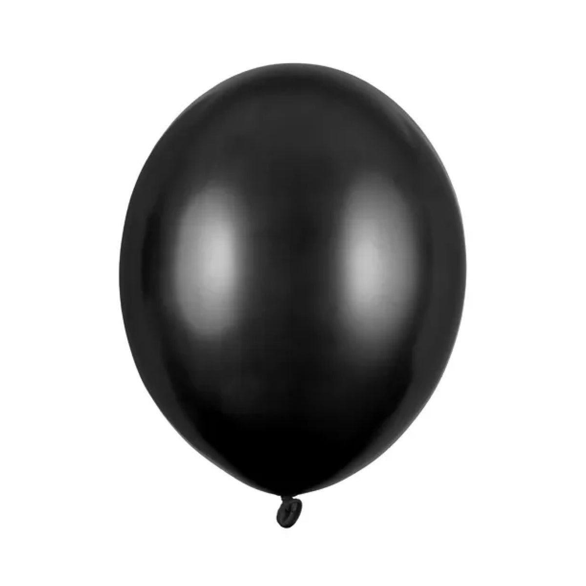 Metallic Sort Ballon - 10 stk - Strong Ballons – Homedec.dk
