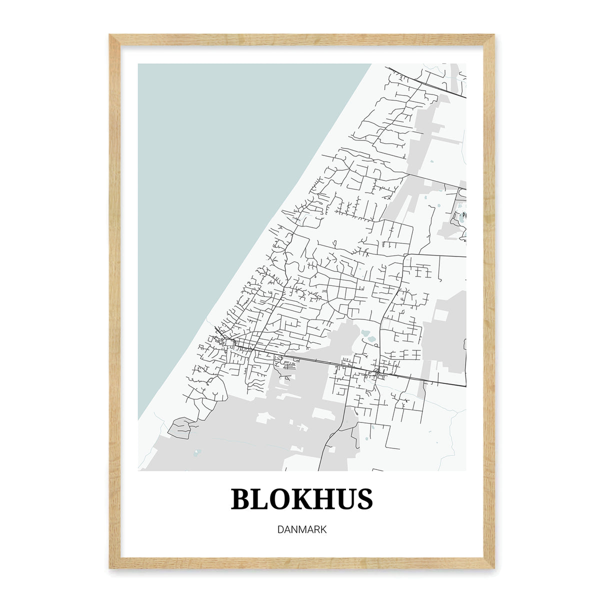 Blokhus bykort plakat – Homedec.dk