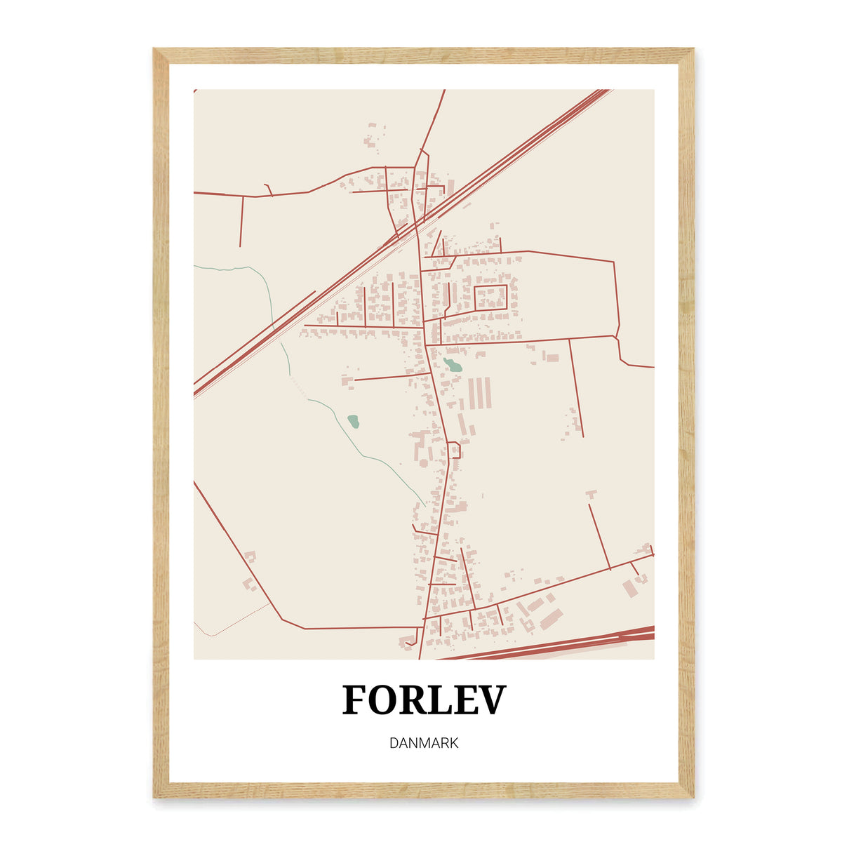 Forlev bykort plakat – Homedec.dk
