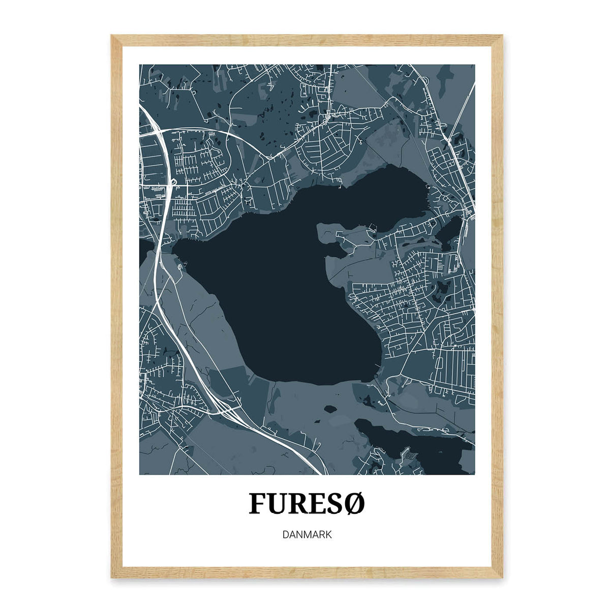 Furesø bykort plakat – Homedec.dk