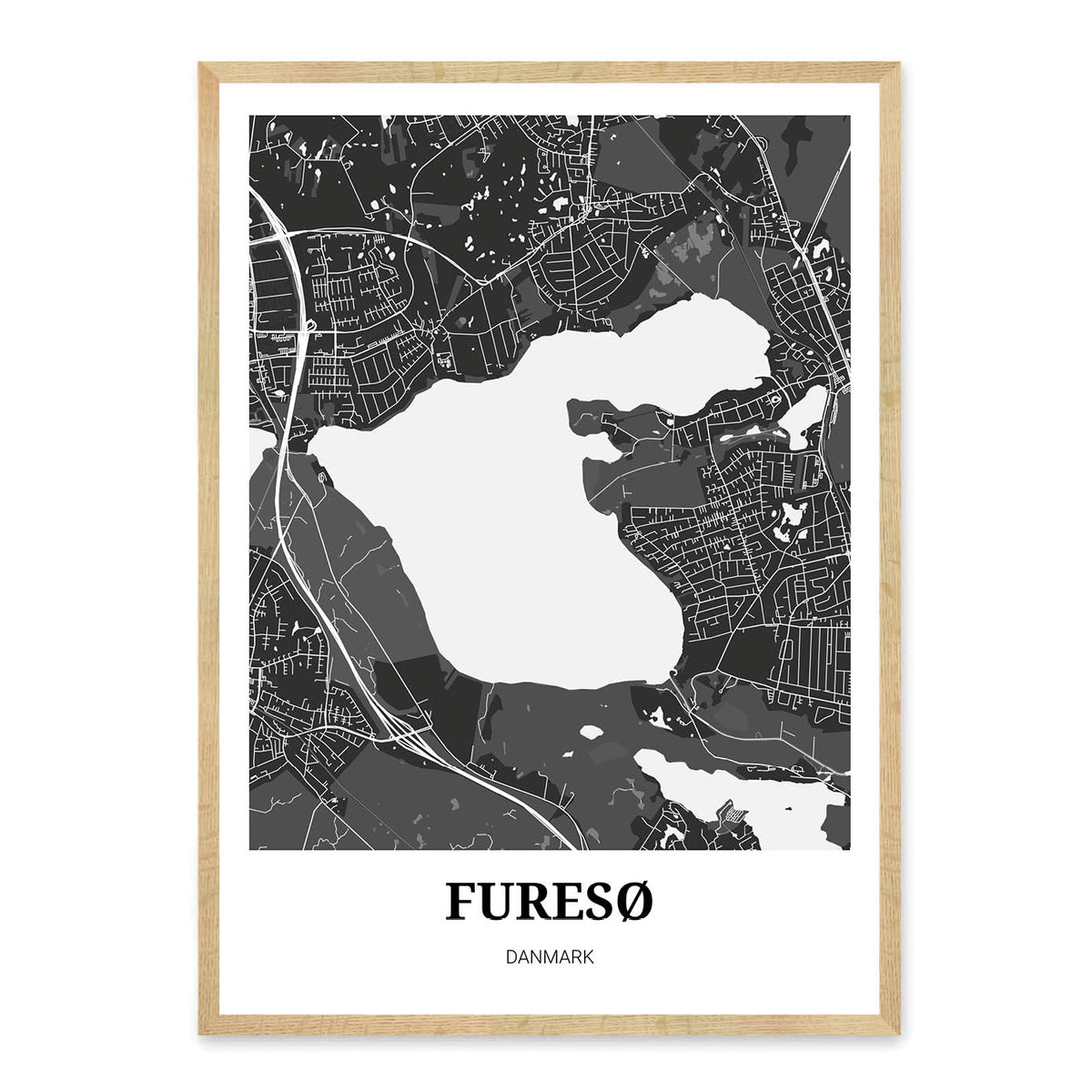 Furesø bykort plakat – Homedec.dk