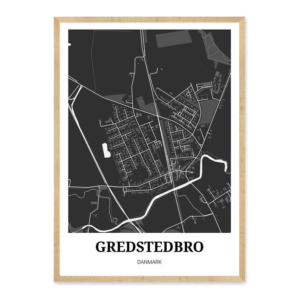 Gredstedbro bykort plakat – Homedec.dk