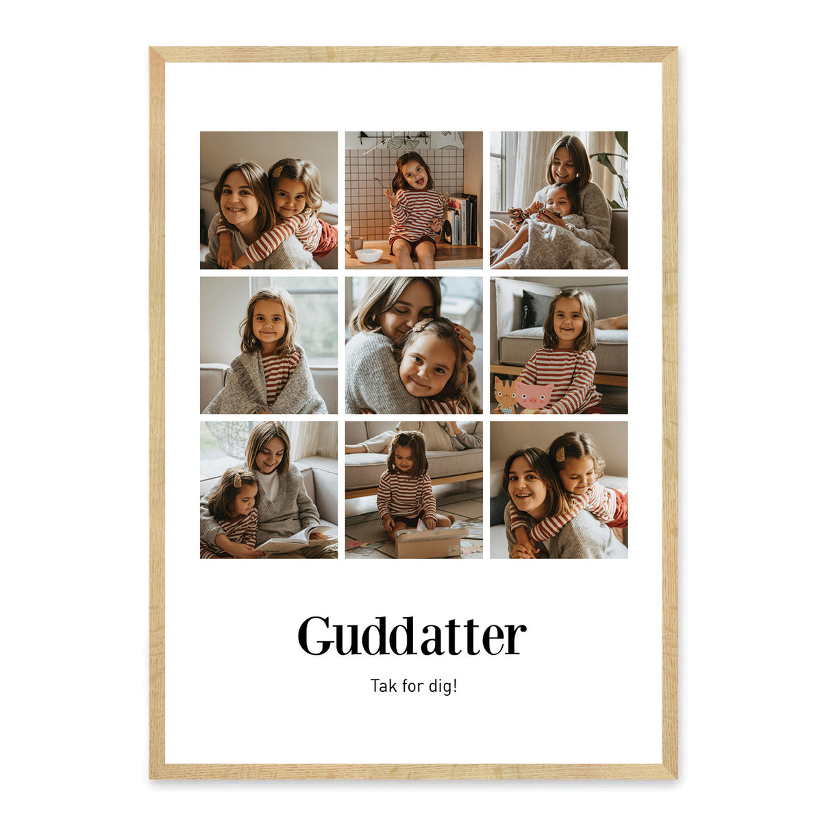 Personlig plakat til guddatter – en gave med hjerte – Homedec.dk