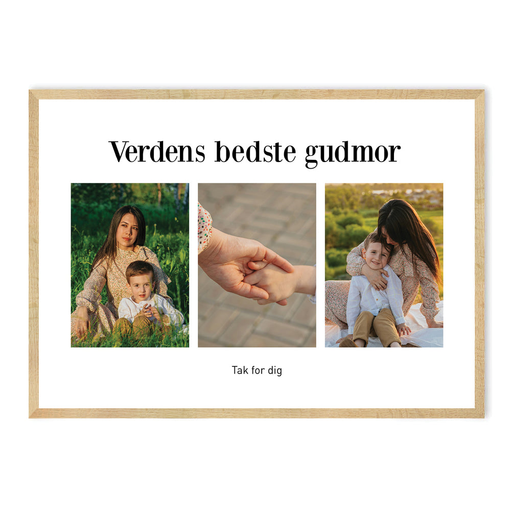 Gudmor plakat – personlig gave til en særlig anledning – Homedec.dk