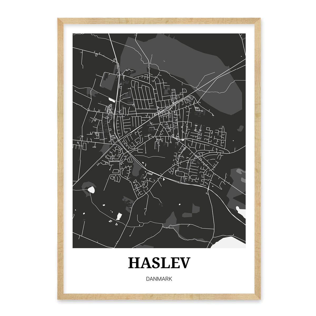 Haslev bykort plakat – Homedec.dk