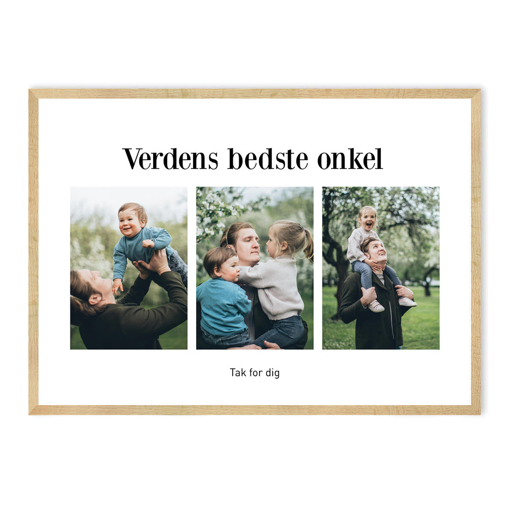 Onkel plakat – personlig gave med sjove og varme minder – Homedec.dk