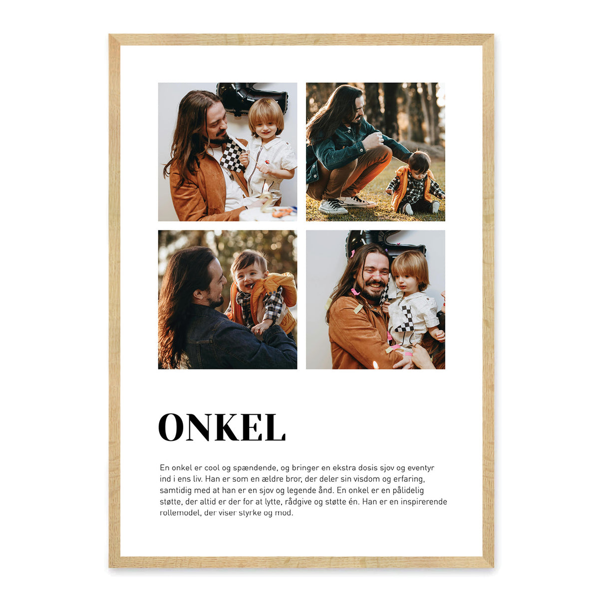 Personlig Onkel plakat – smuk og betydningsfuld gave – Homedec.dk