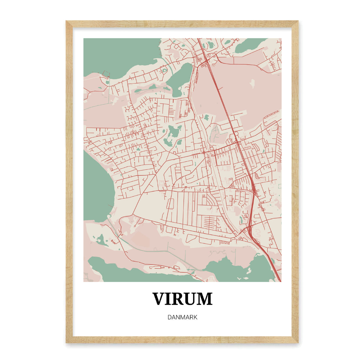 Virum bykort plakat – Homedec.dk