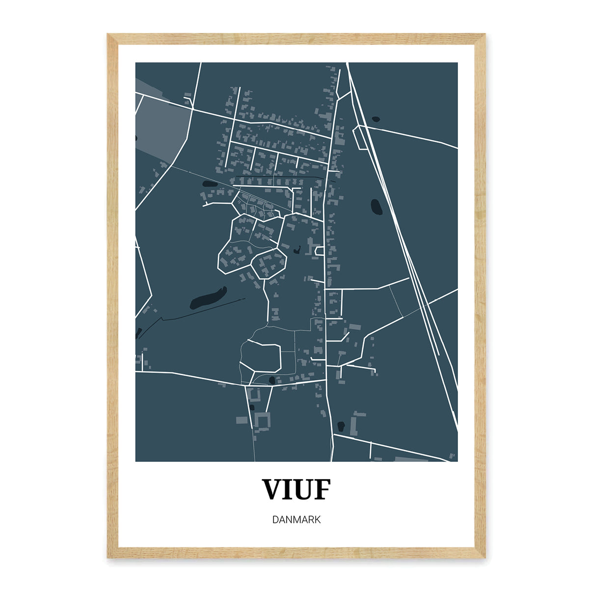 Viuf bykort plakat - Smuk og stilfuld vægdekoration – Homedec.dk