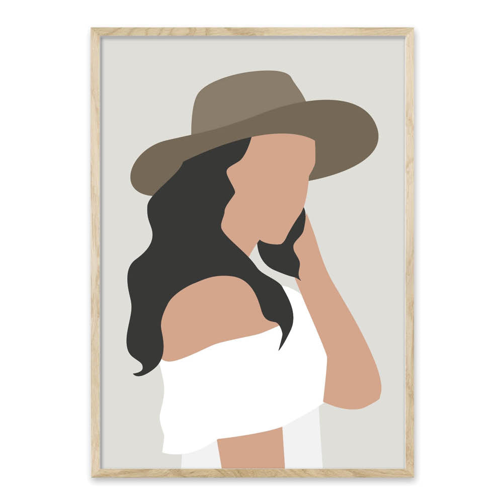 Kvinde print - Boho Chic plakat til det stilede feministiske hjem ...