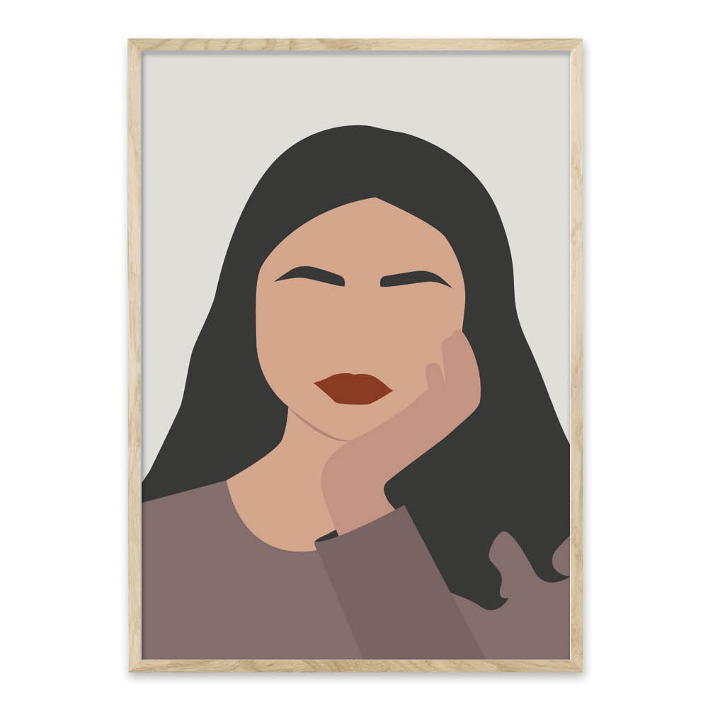 Kvinde print - Boho Chic plakat til det stilede feministiske hjem ...