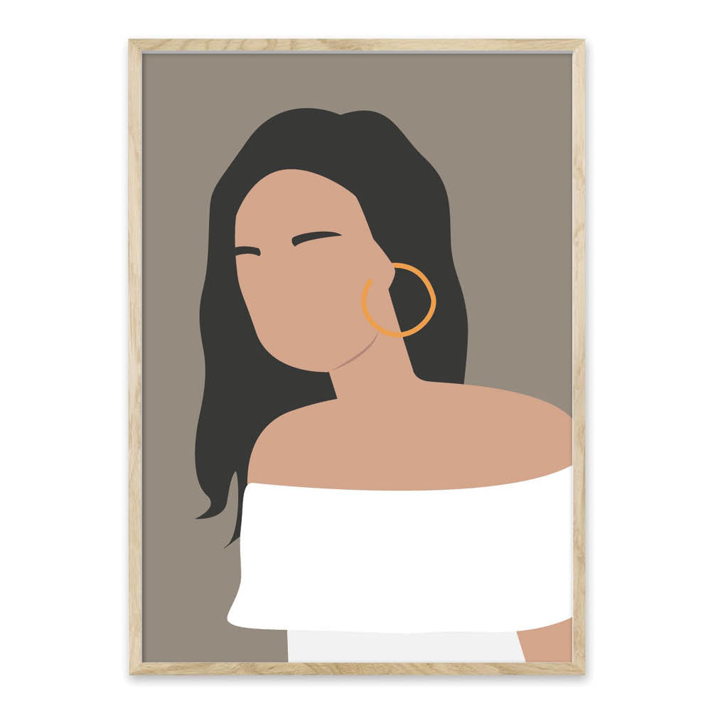 Kvinde print - Boho Chic plakat – Homedec.dk