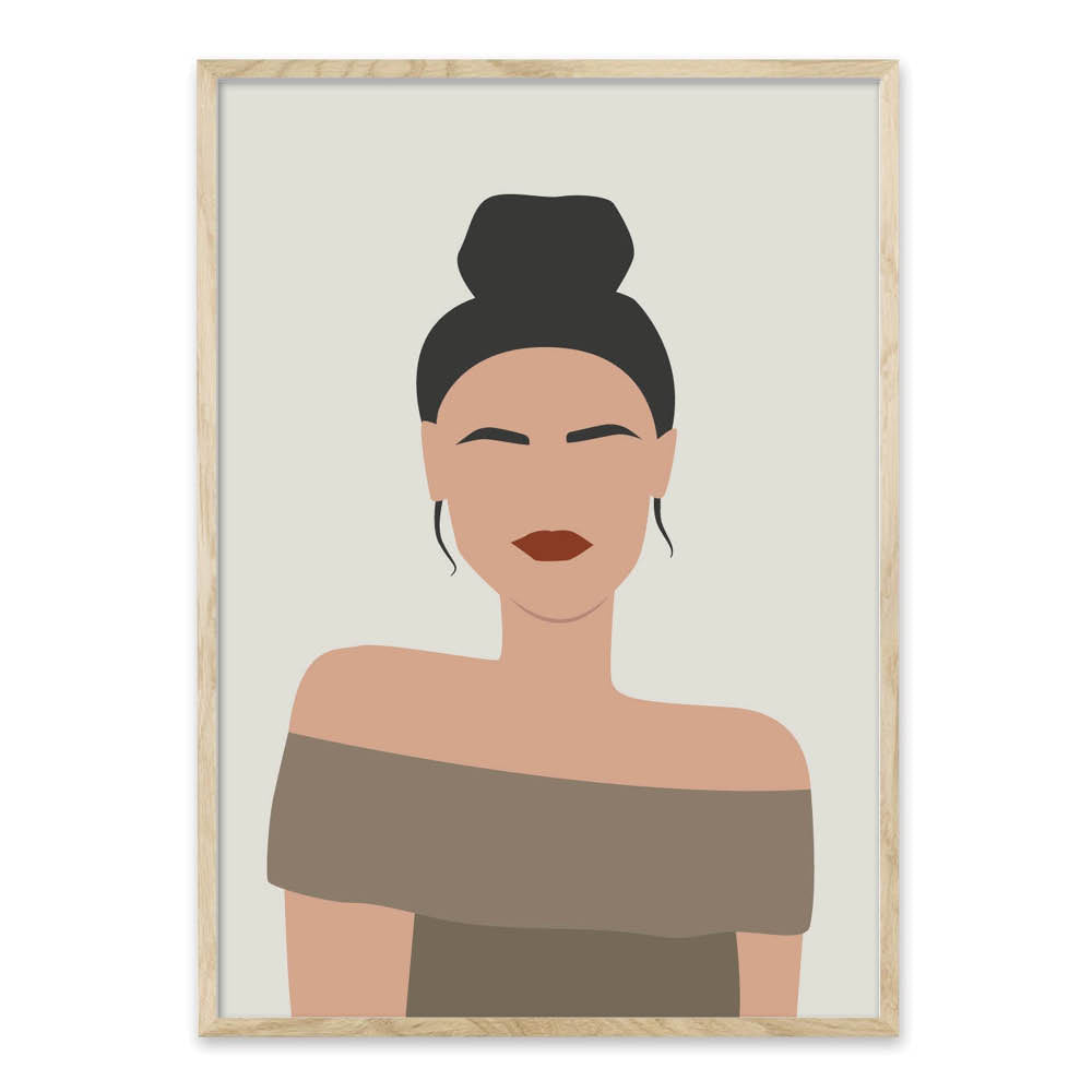 Kvinde print - Boho Chic plakat – Homedec.dk