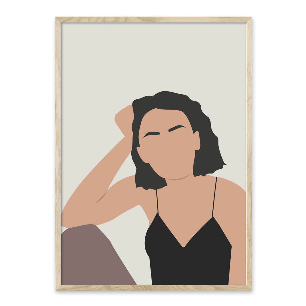 Kvinde print - Boho Chic plakat til det stilede feministiske hjem ...