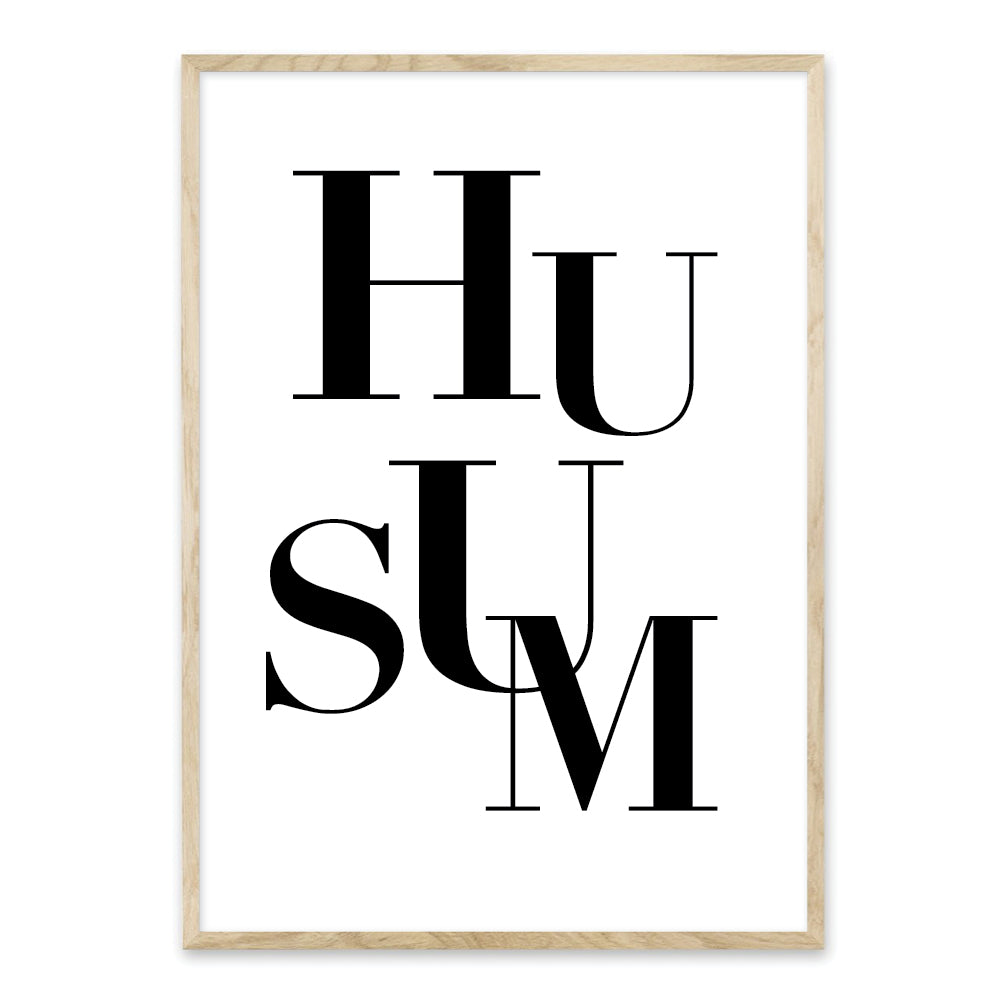 Husum plakat - Danmarks største udvalg af byplakater – Homedec.dk