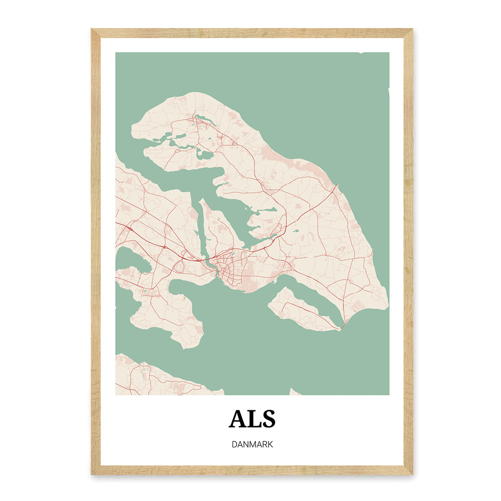 Als bykort plakat - Vintage – Homedec.dk