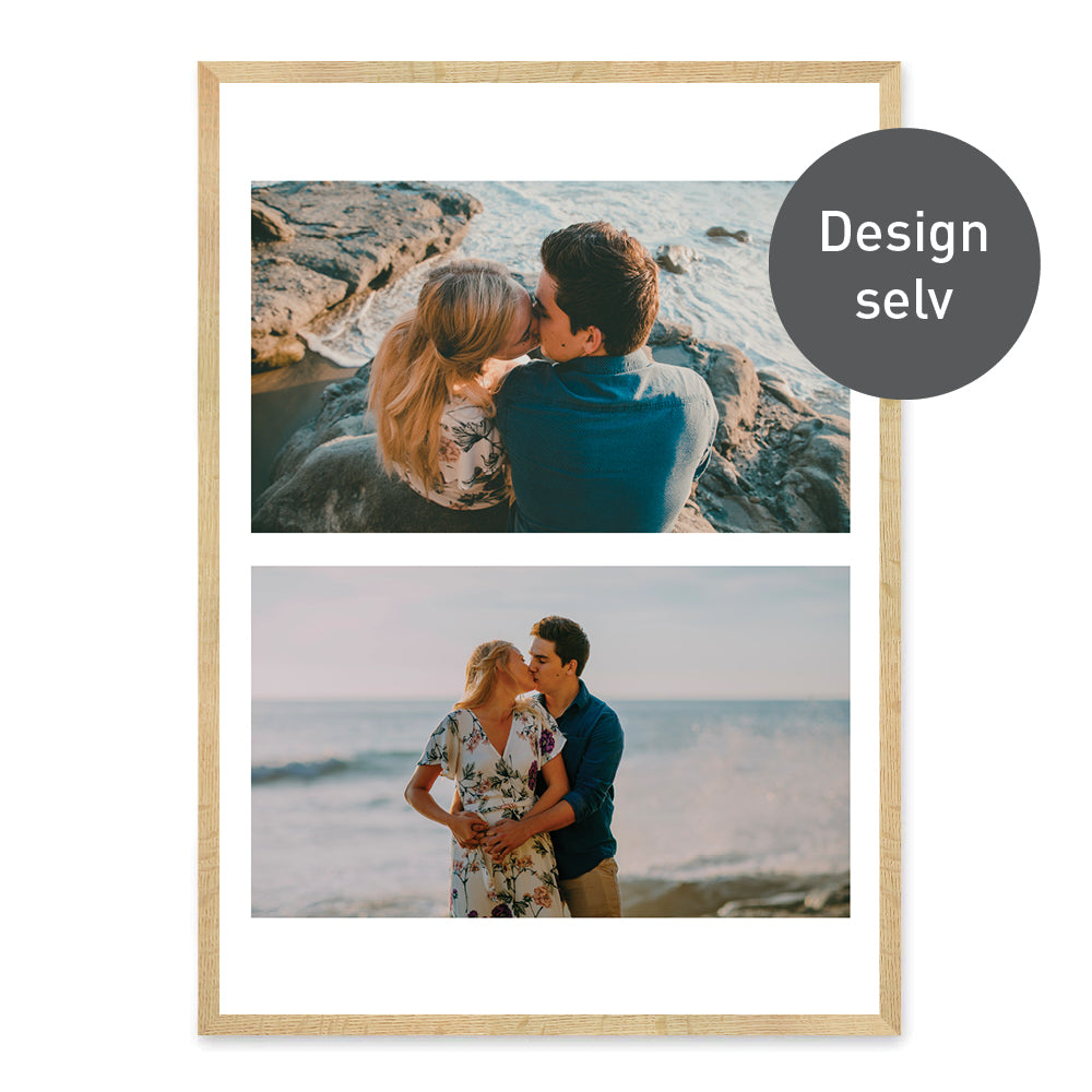 Design selv fotoplakat med egne billeder - plakat med to billeder ...