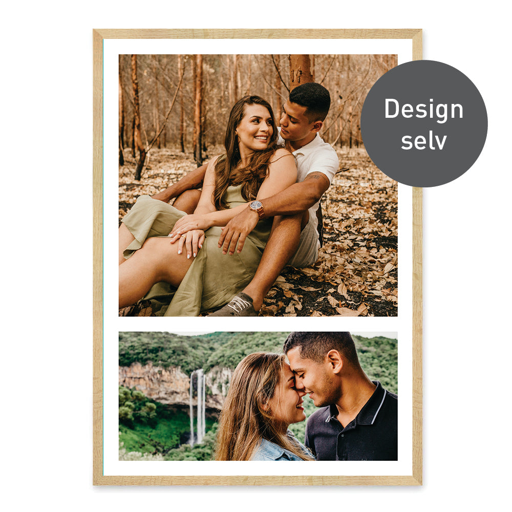 Design selv fotoplakat med egne billeder - plakat med to billeder ...