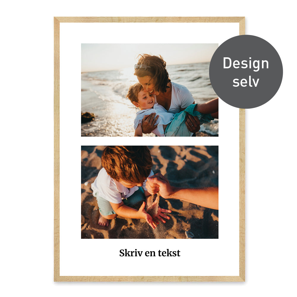 Design selv fotoplakat med egne billeder - plakat med to billeder ...