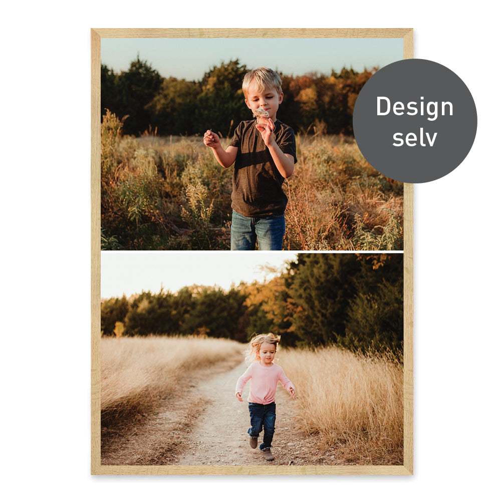 Design selv fotoplakat med egne billeder - plakat med to billeder ...